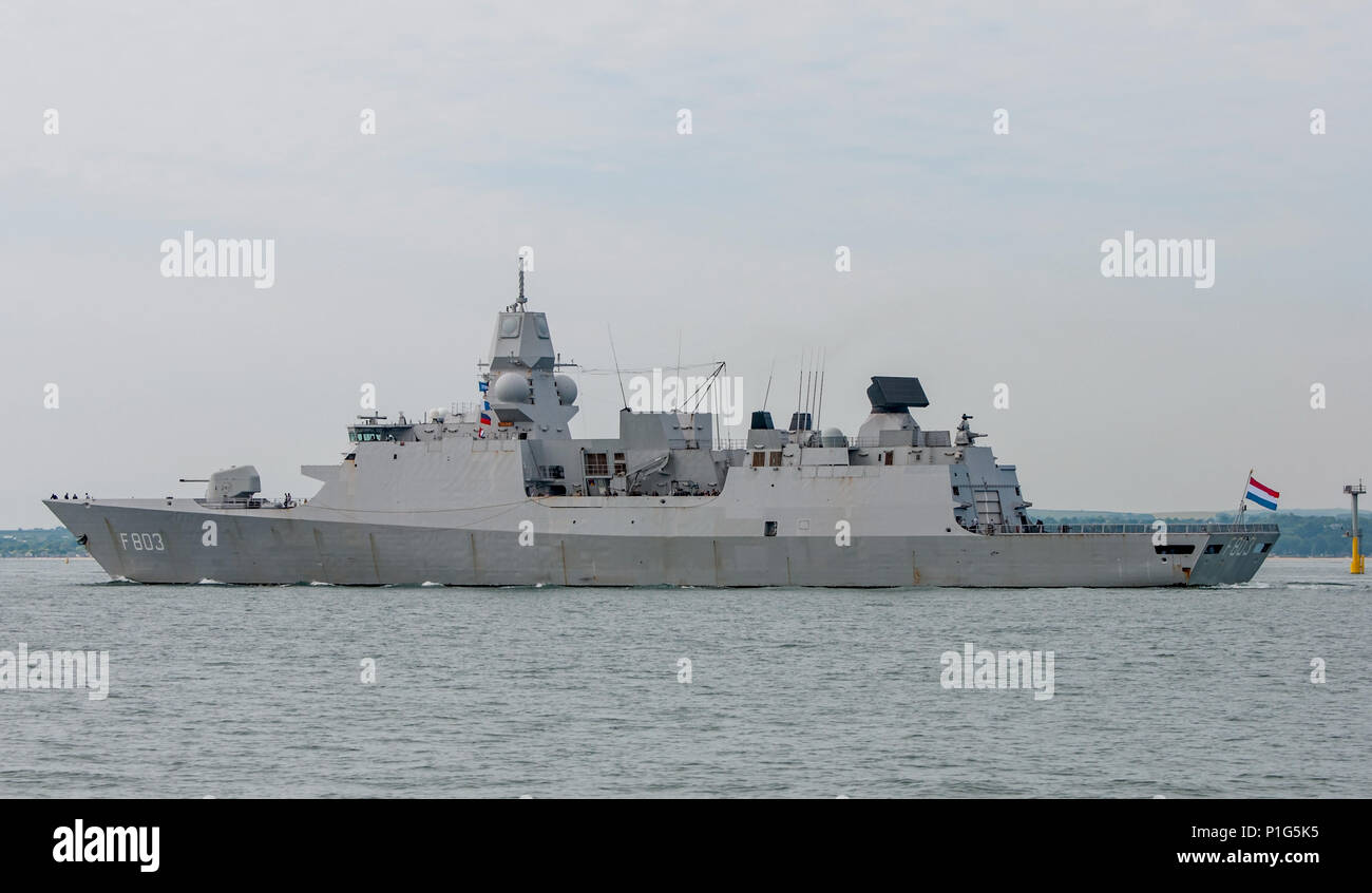 The Dutch Navy (Koninklijke Marine) frigate HNLMS Tromp (F803 ...