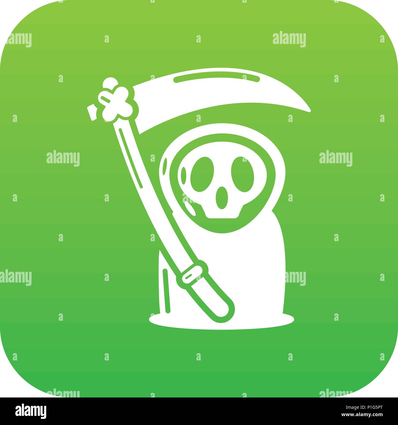 Grim reaper icon, simple black style Stock Vector Image & Art - Alamy