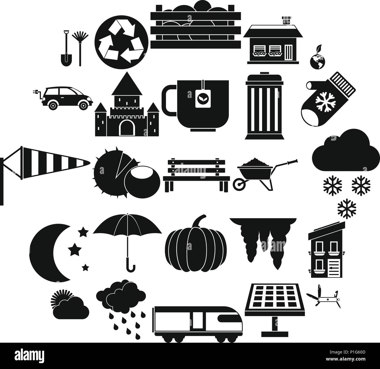 Small country house light Stock Vector Images - Alamy