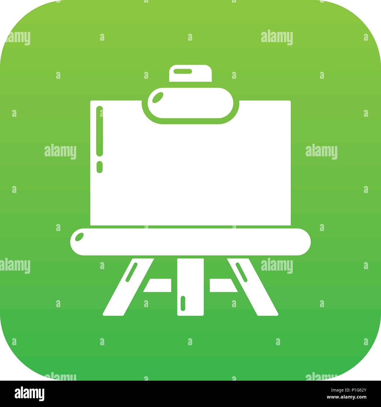 Canvas artwork front view Stock Vector Images - Alamy