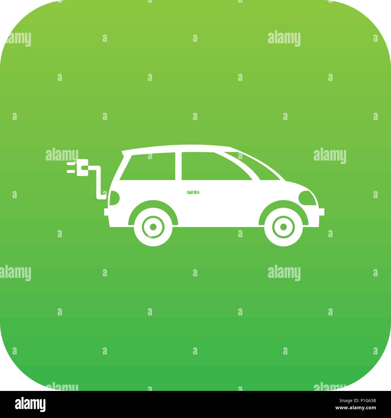 Electric car icon digital green Stock Vector Image & Art - Alamy
