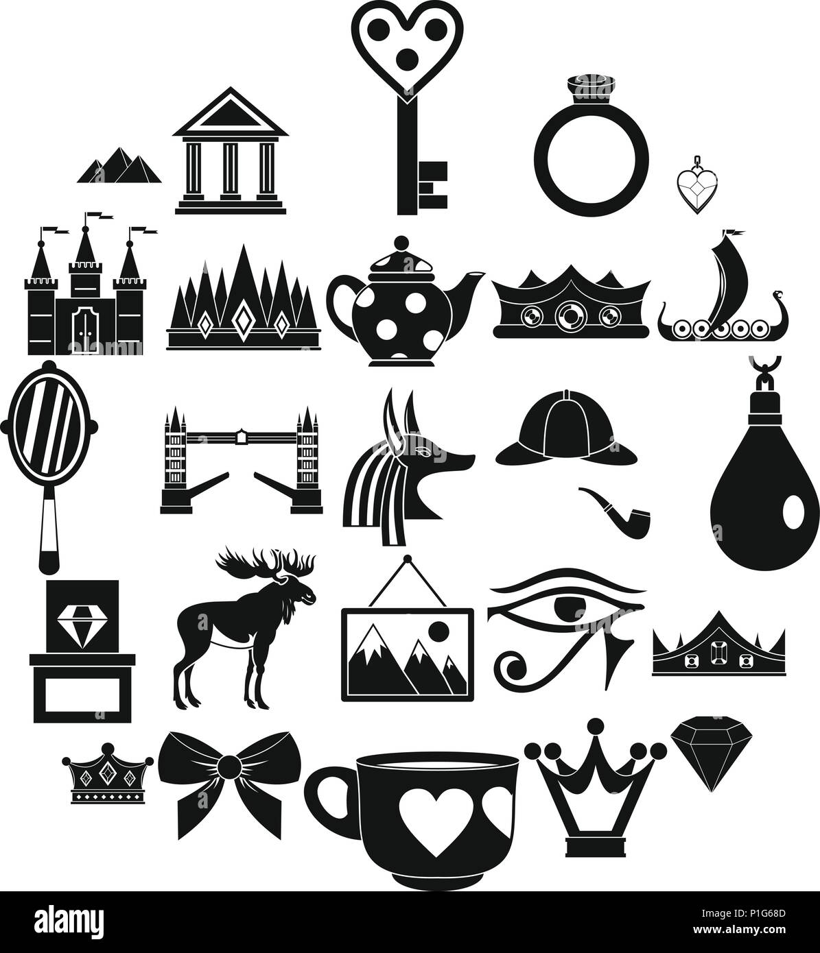 Ruler icons set, simple style Stock Vector Image & Art - Alamy