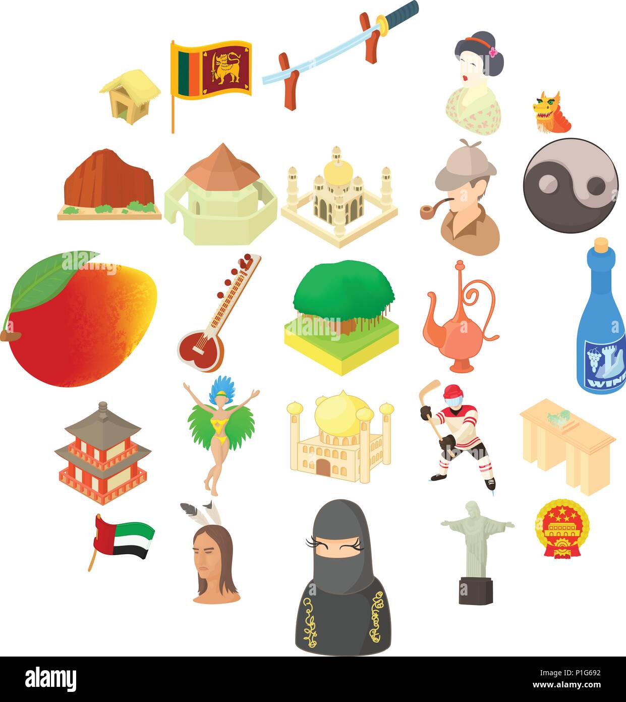 Communications icons set, cartoon style Stock Vector Image & Art - Alamy