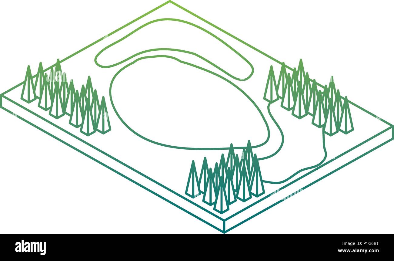 Golf course bunker sand Stock Vector Images - Alamy