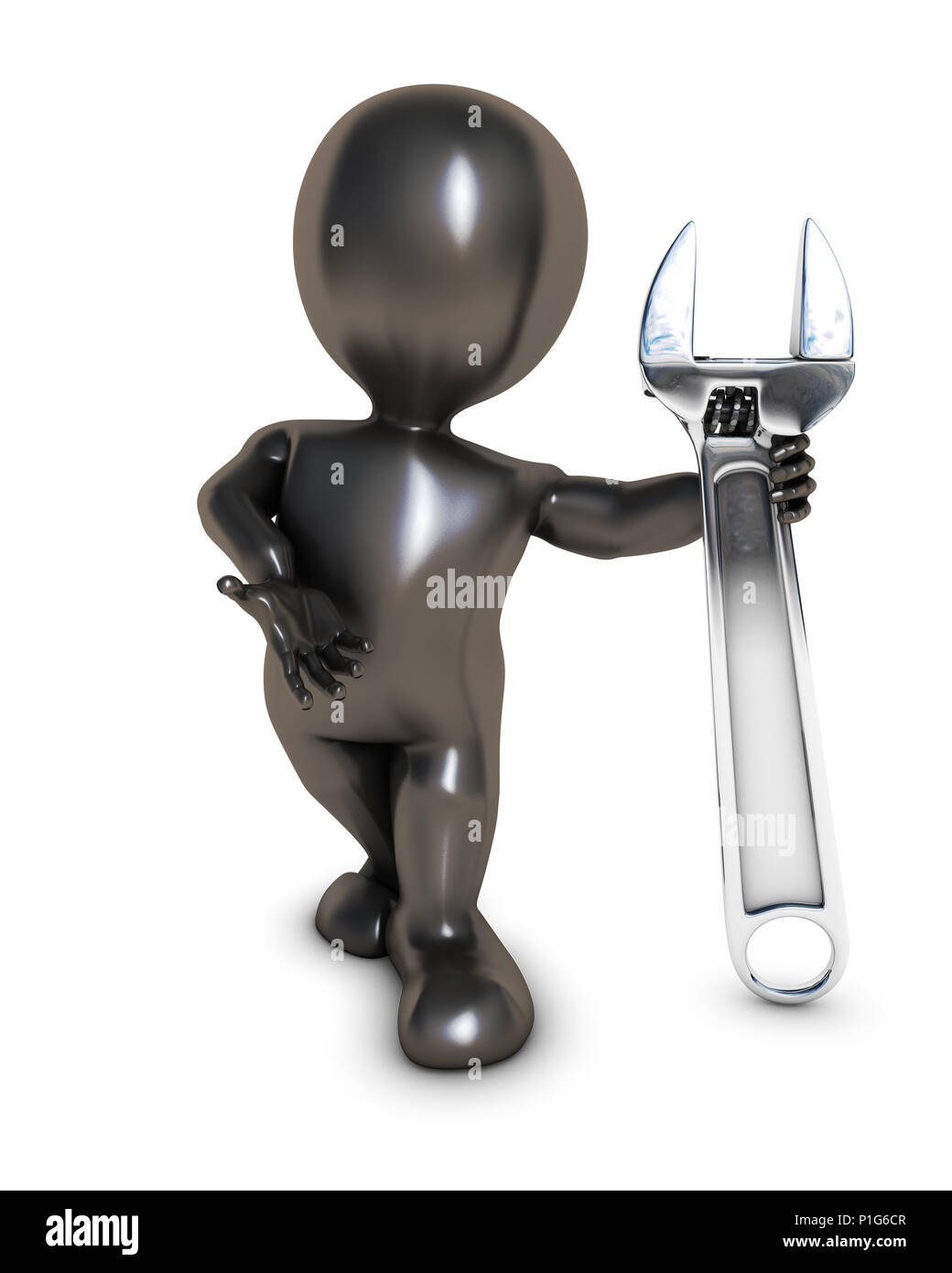 3d man construction Cut Out Stock Images & Pictures - Alamy