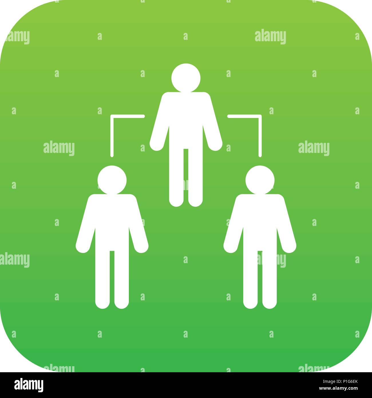 Social network icon digital green Stock Vector Image & Art - Alamy