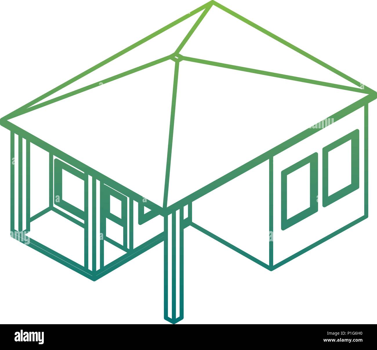 exterior house isometric icon Stock Vector Image & Art - Alamy