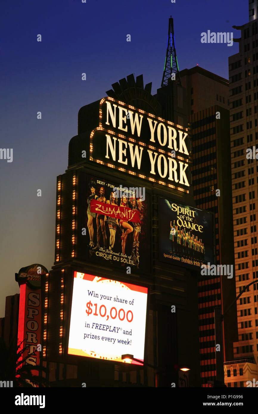 LAS VEGAS - SEP 4: New York-New York hotel casino creating the ...