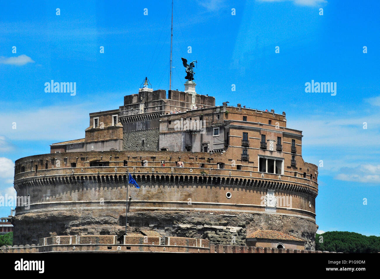 The Mausoleum of Hadrian, usually known as Castel Sant' Angelo, is a ...