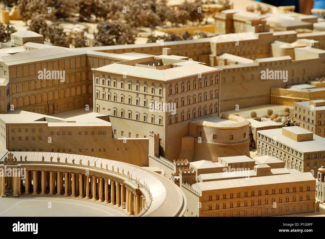 Replica model of St Peter’s Basilica and St Peter’s Square in the ...
