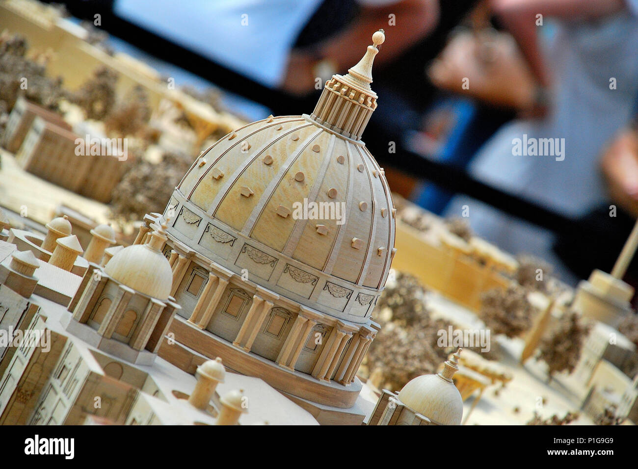 Replica model of St Peter’s Basilica and St Peter’s Square in the ...