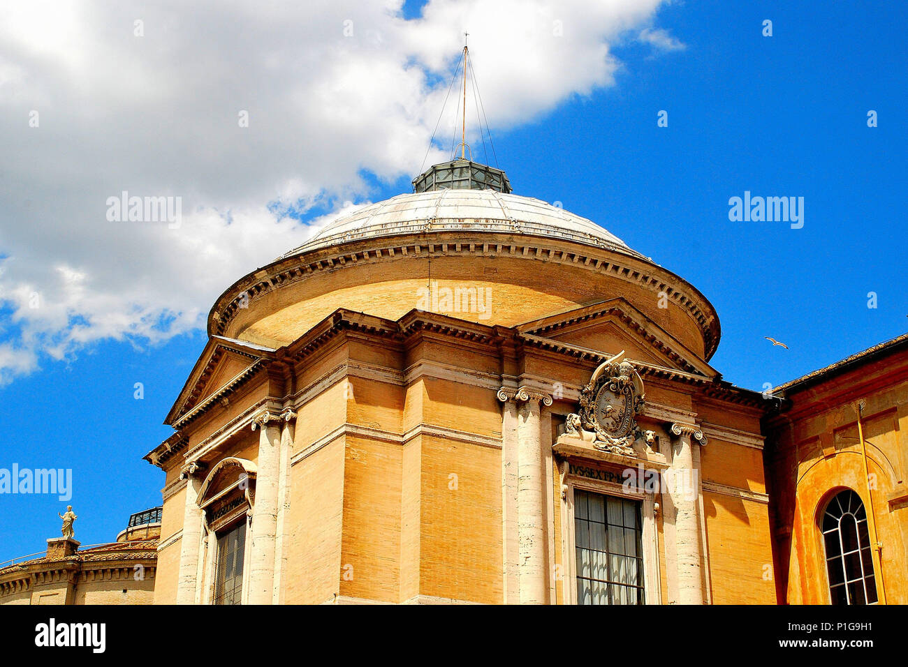 Outer view of the buildings near St. Peter's Basilica, Vatican City ...