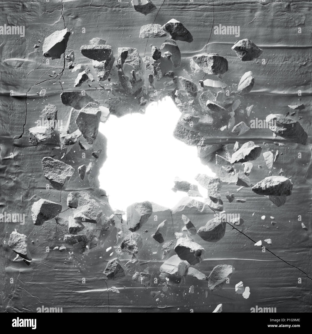 Destroy wall hi-res stock photography and images - Alamy