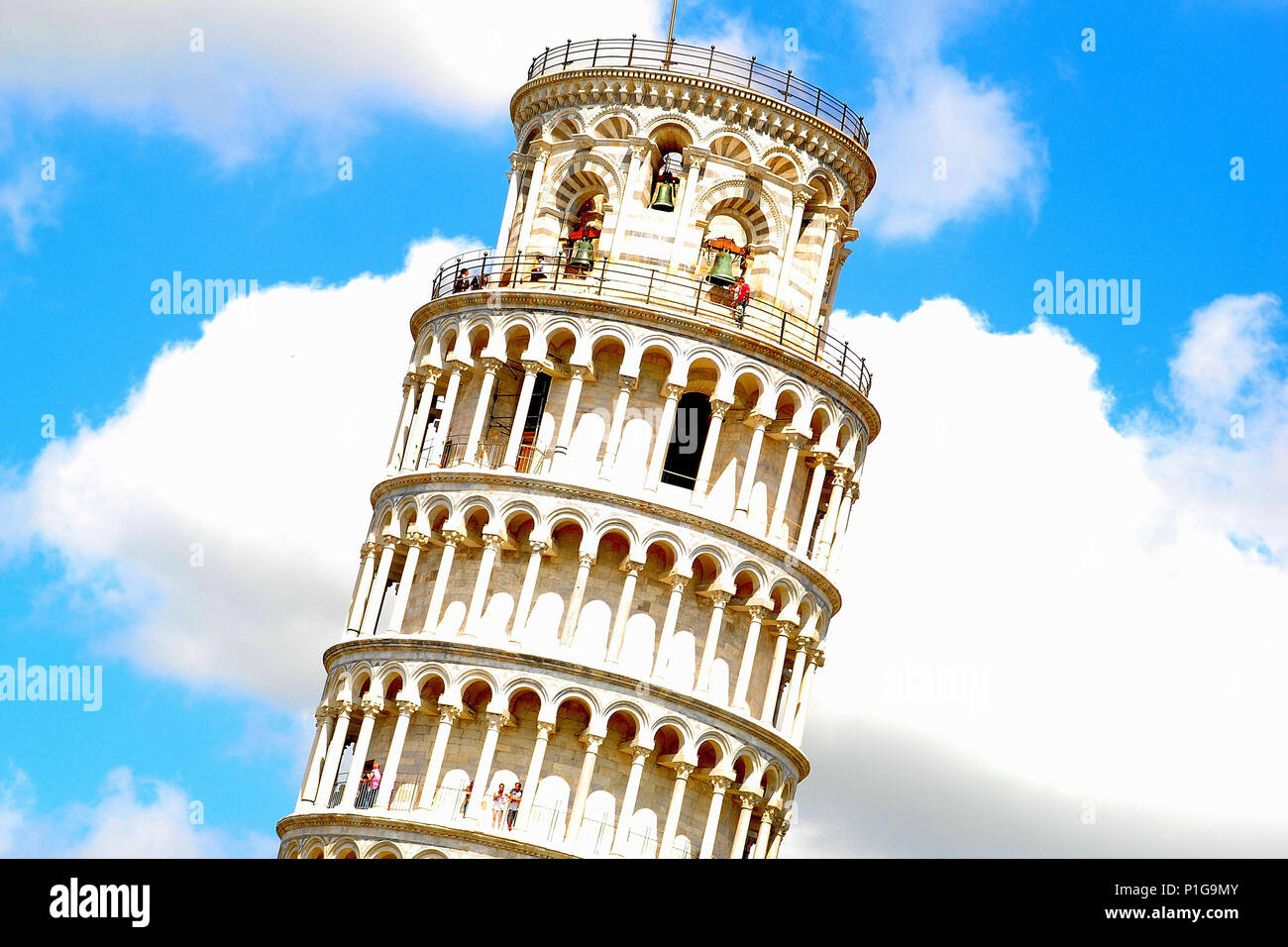 The Leaning Tower of Pisa, known worldwide for its unintended tilt ...