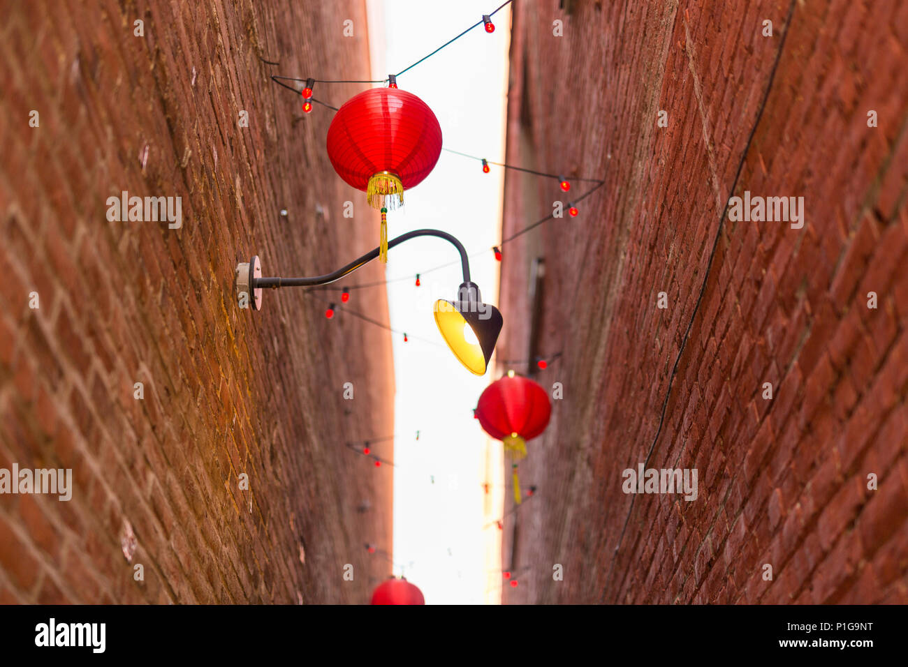 Walking through Fan Tan Alley in Victoria, BC Stock Photo - Alamy
