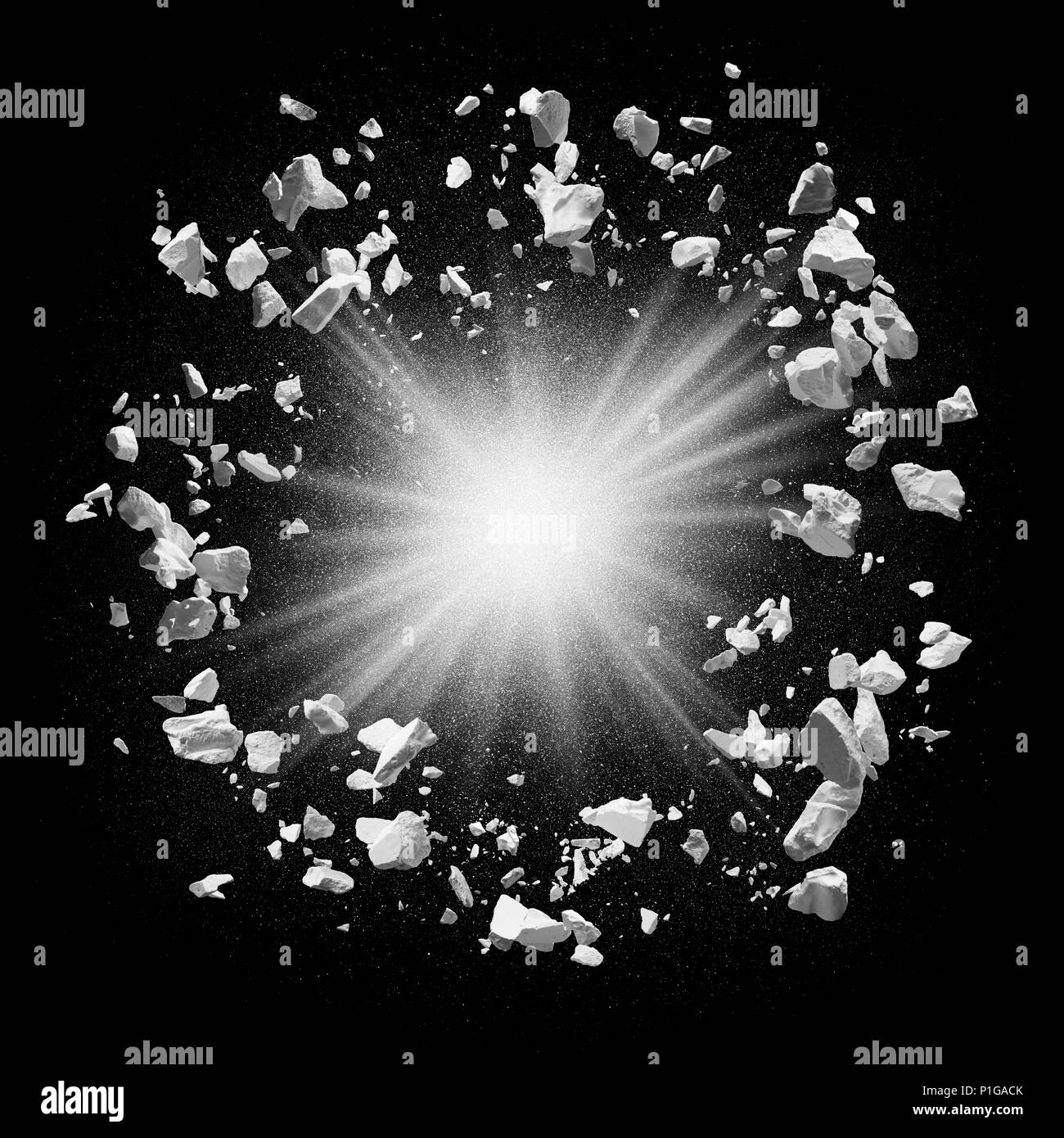 Debris Flying Explosion High Resolution Stock Photography and Images ...