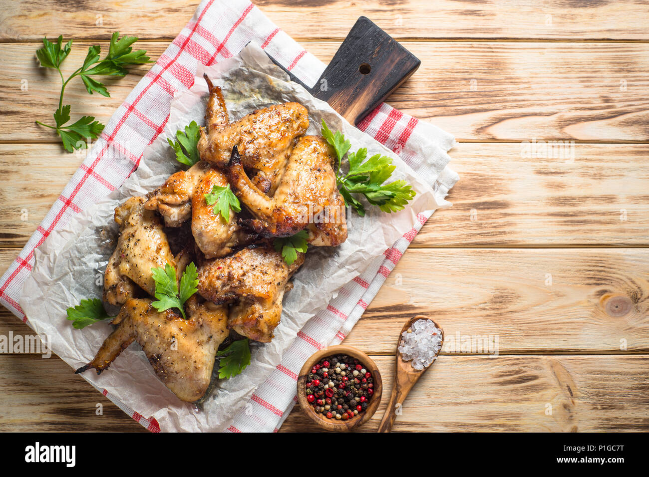 Chicken top view hi-res stock photography and images - Alamy