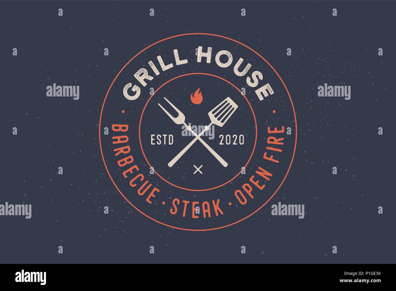 Meat house logo simple hi-res stock photography and images - Alamy