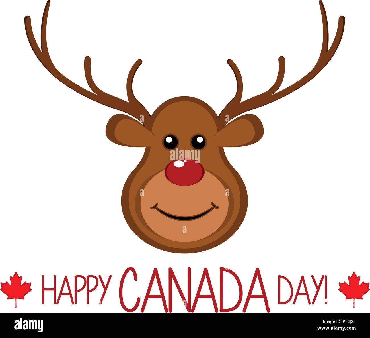 Happy canada day moose hi-res stock photography and images - Alamy