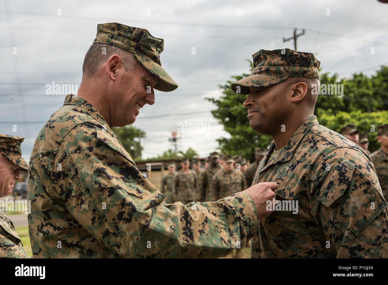 U.S. Marine Col. Thomas Prentice, commanding officer of Special Purpose ...