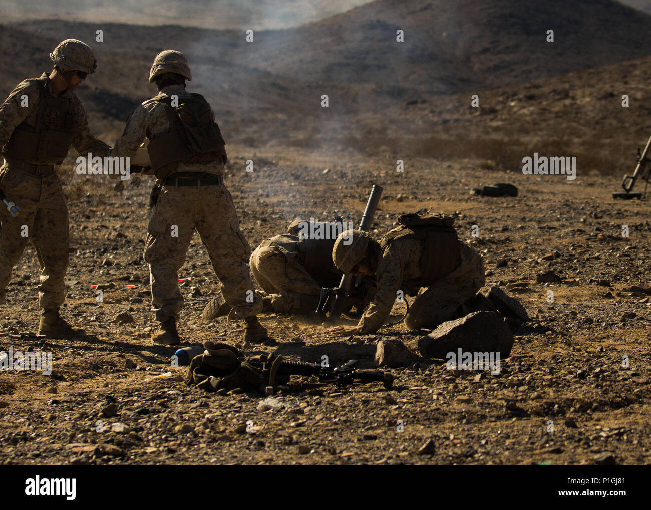 Preparing mortar assault hi-res stock photography and images - Alamy