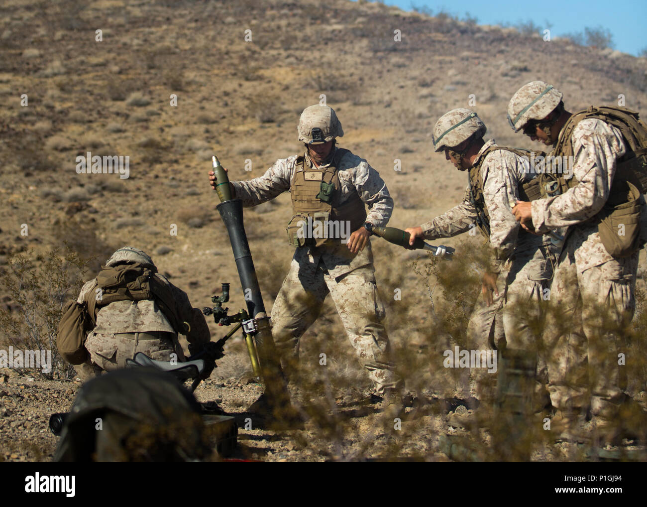 Preparing mortar assault hi-res stock photography and images - Alamy