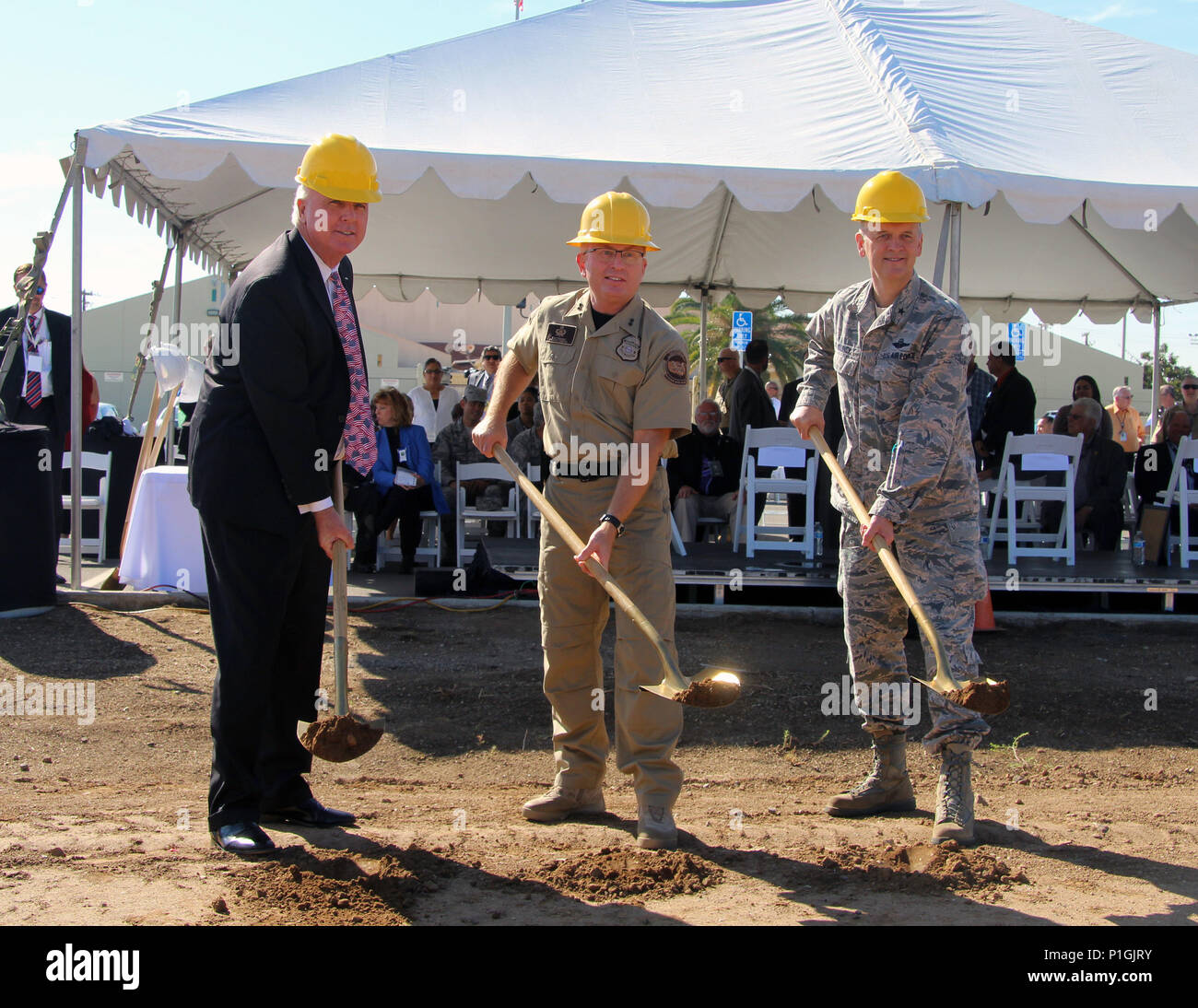Brig. Gen. Russell Muncy (right), commander, 452nd Air Mobility Wing ...