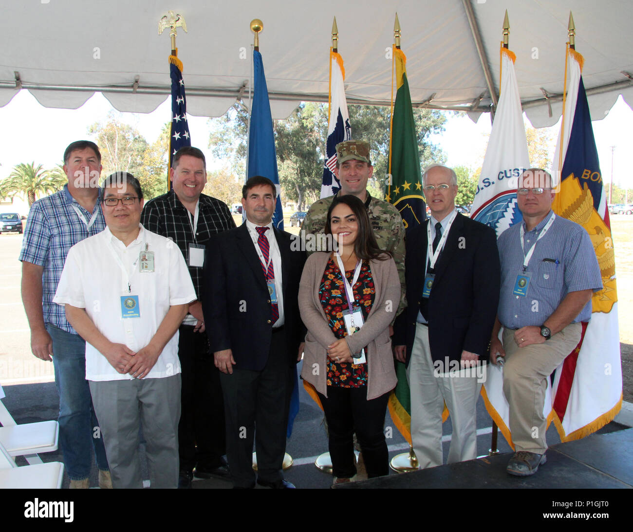 The Los Angeles District team,(left to right), Art Evenson ...