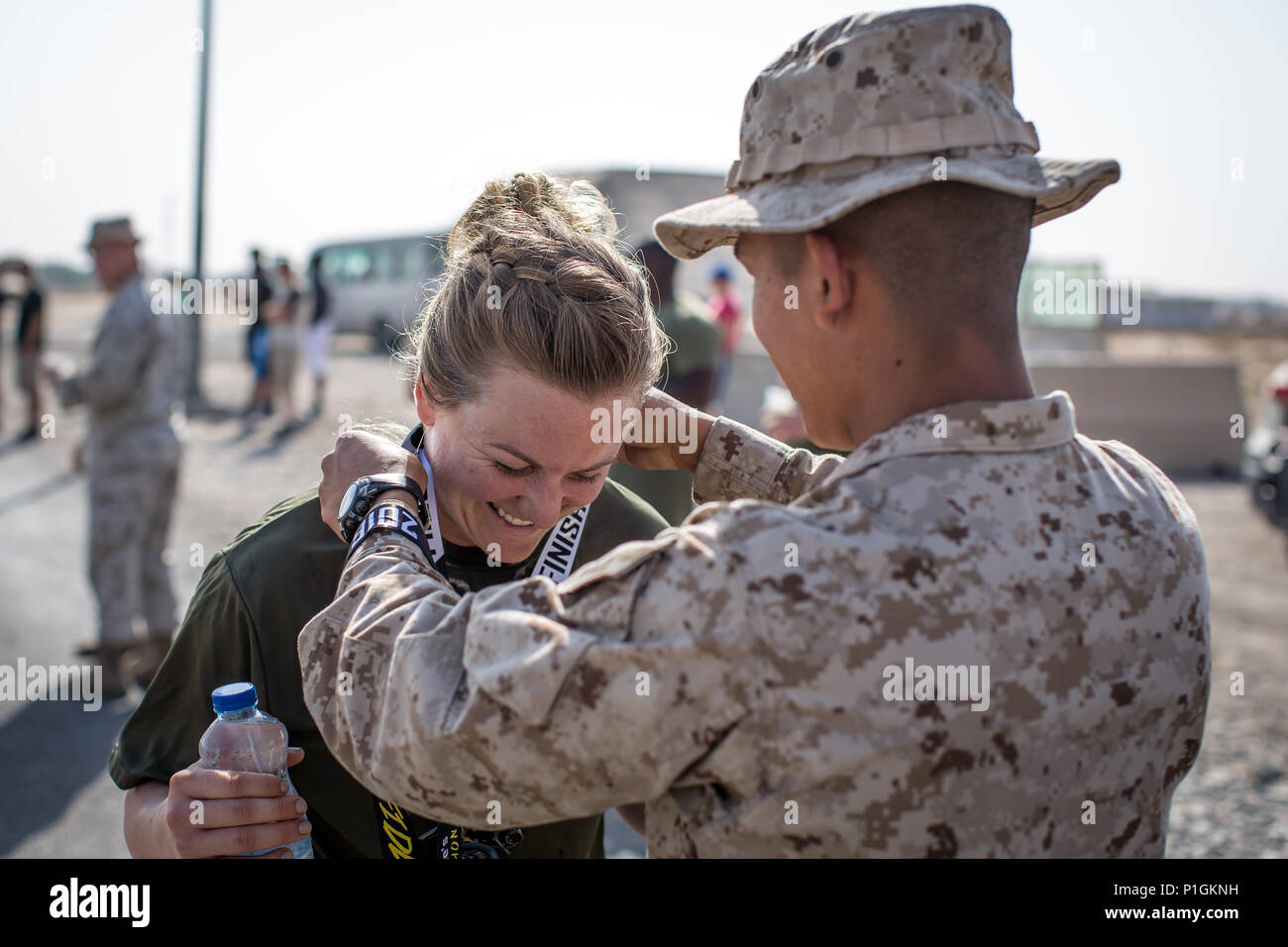 U.S. Marine Corps 1st Lt. Holly Berger, a logistics officer with ...