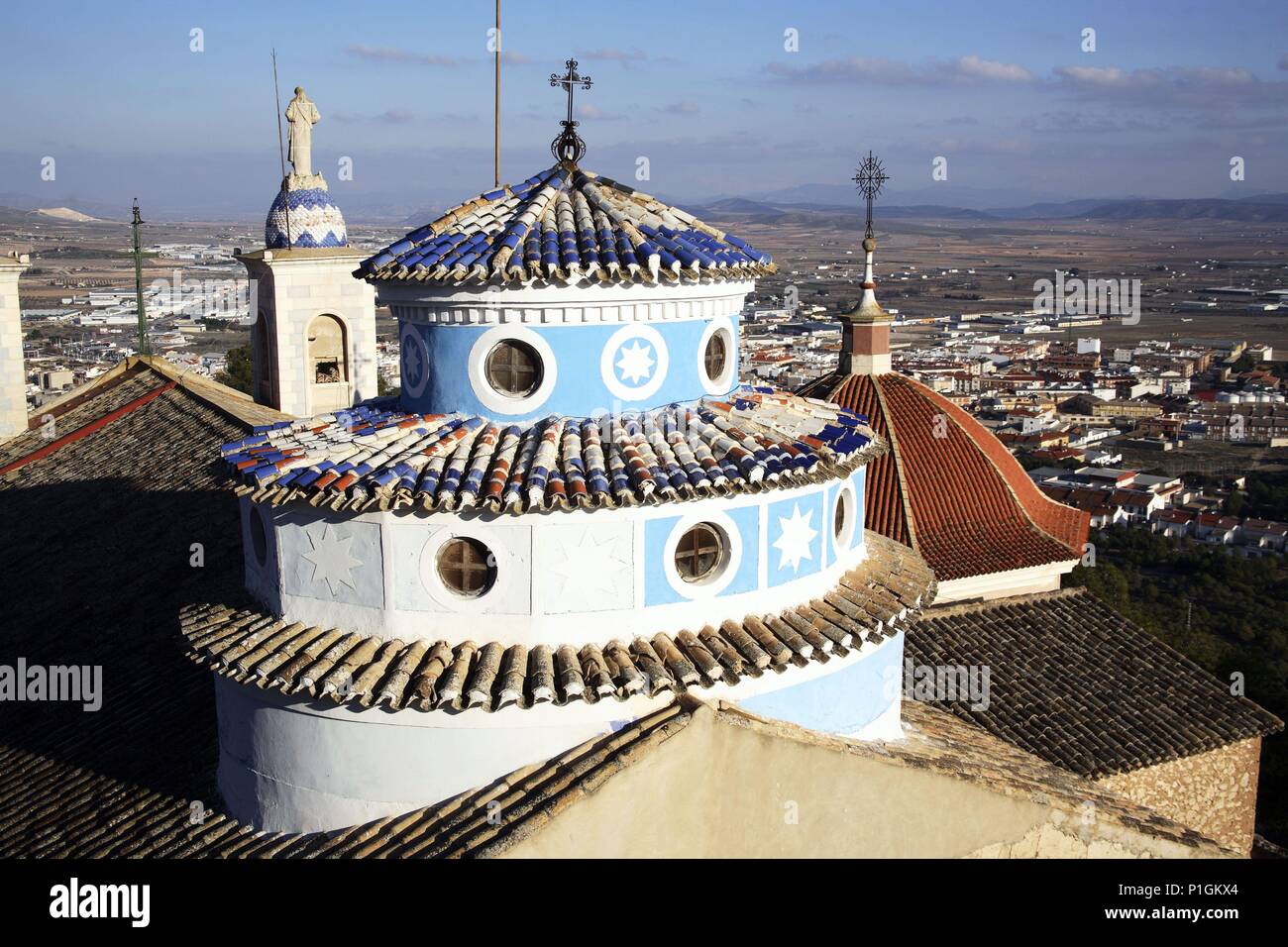 SPAIN - El Altiplano (district) - MURCIA. Yecla; cúpula del Santuario ...