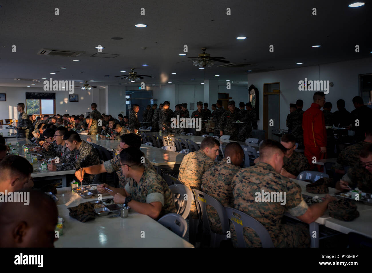 U.S. Marines with Lima Company, 3rd Battalion 2nd Marines, and Republic ...