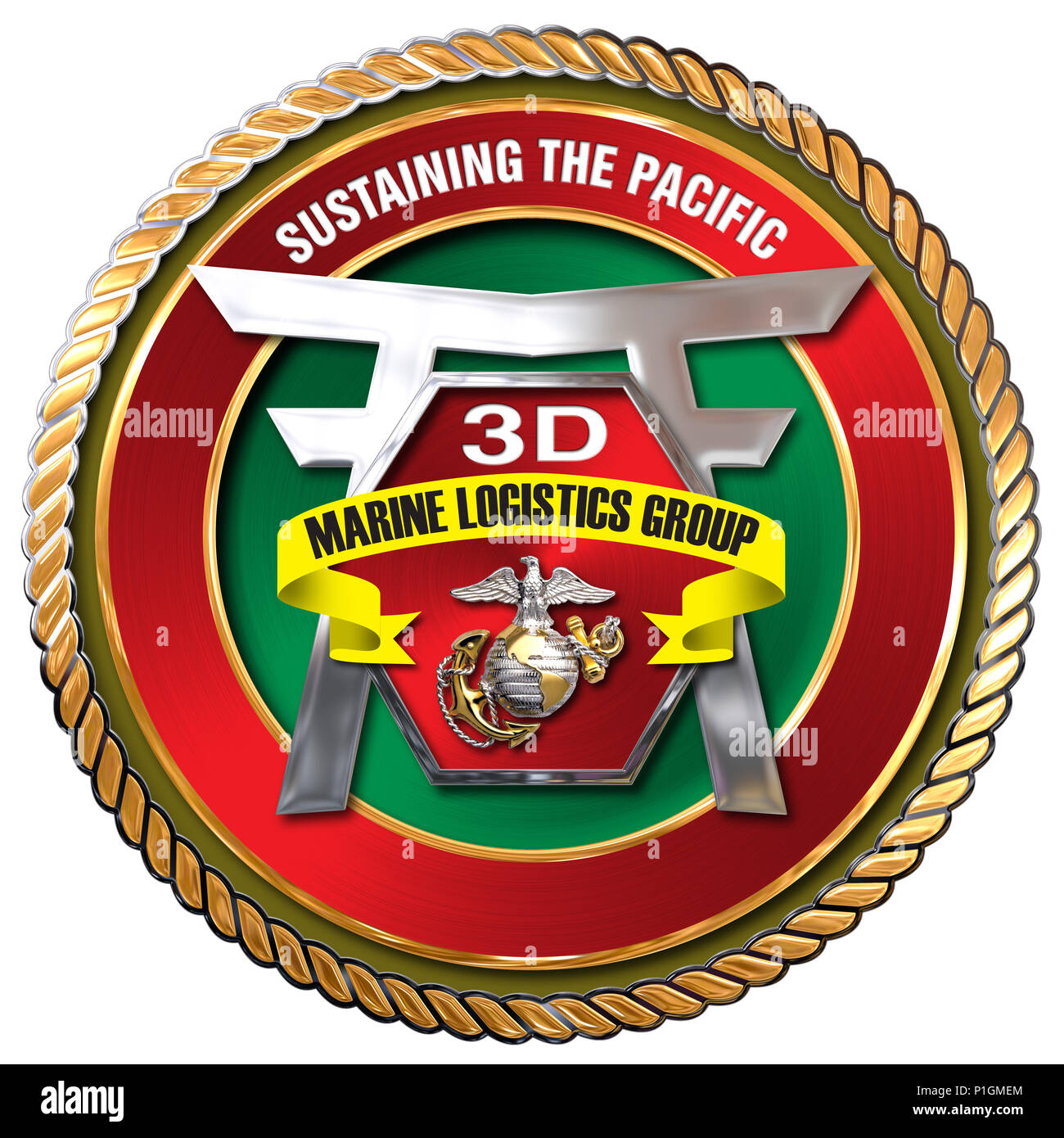 Official logo of the 3d Marine Logistics Group, III Marine ...