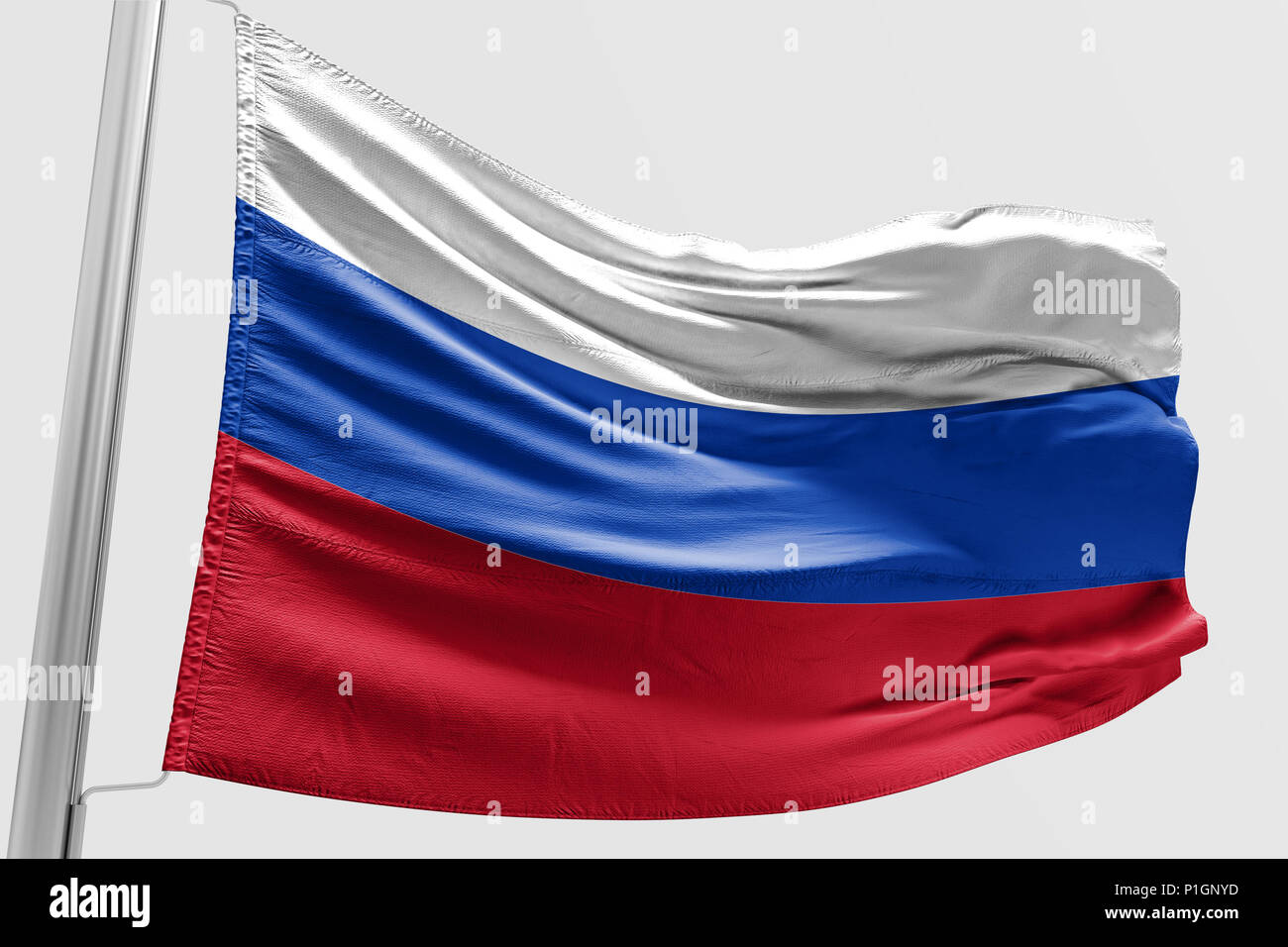 Russia flag waving hi-res stock photography and images - Alamy