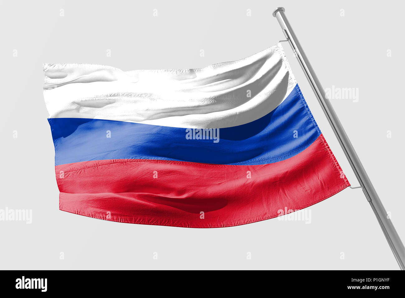 Russia flag waving hi-res stock photography and images - Alamy