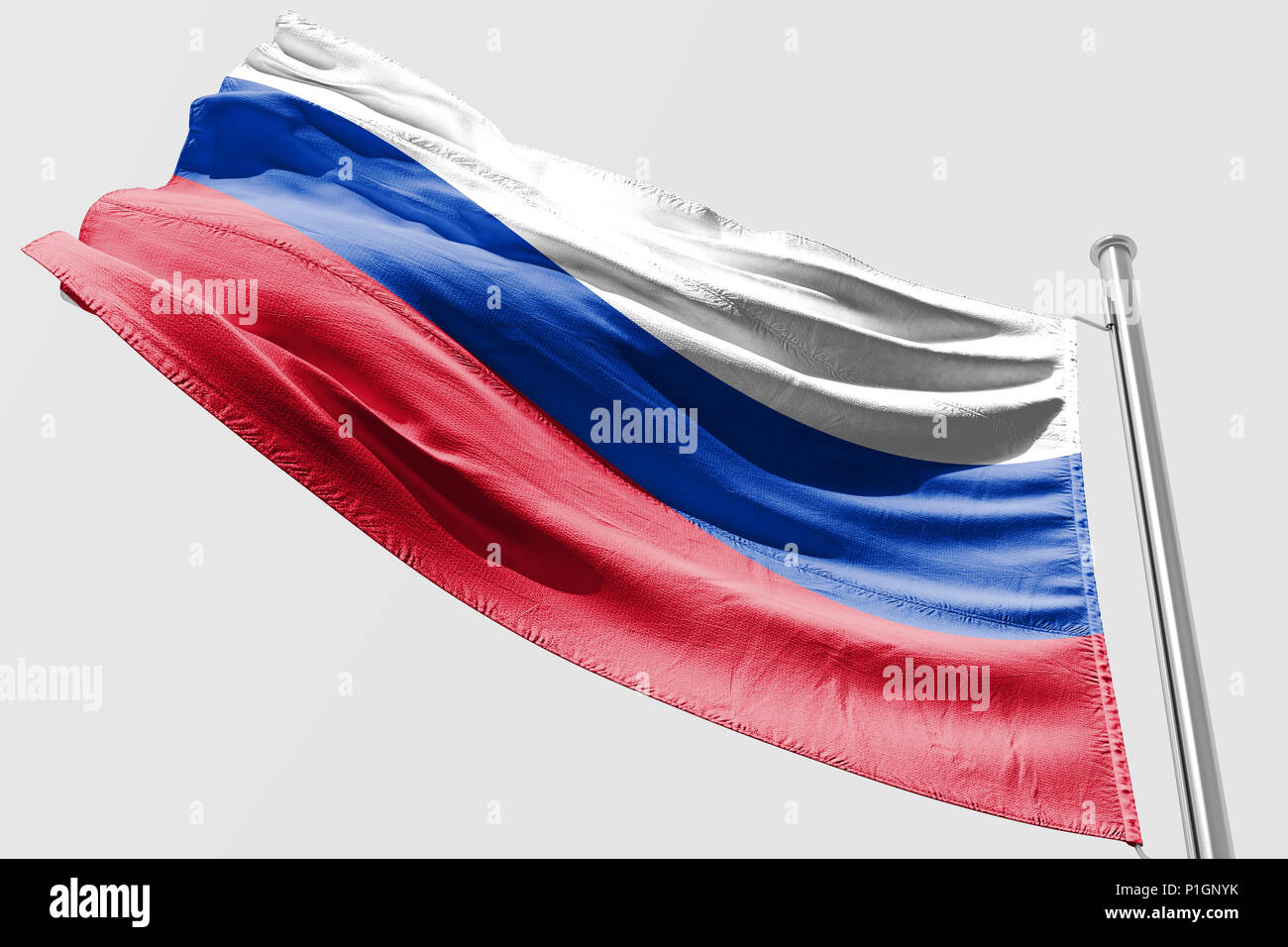 Russia flag waving hi-res stock photography and images - Alamy