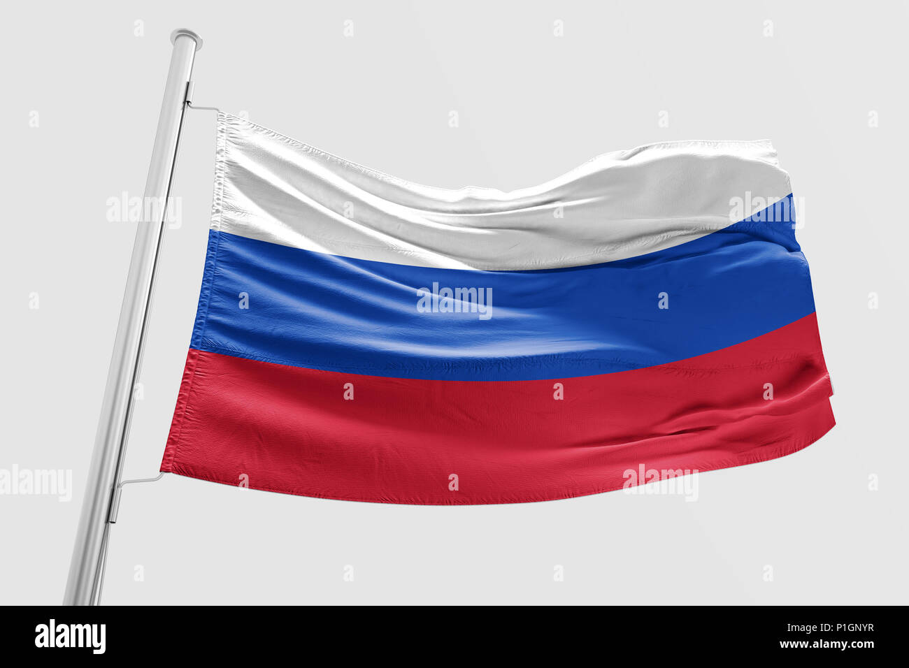 Russia flag waving hi-res stock photography and images - Alamy