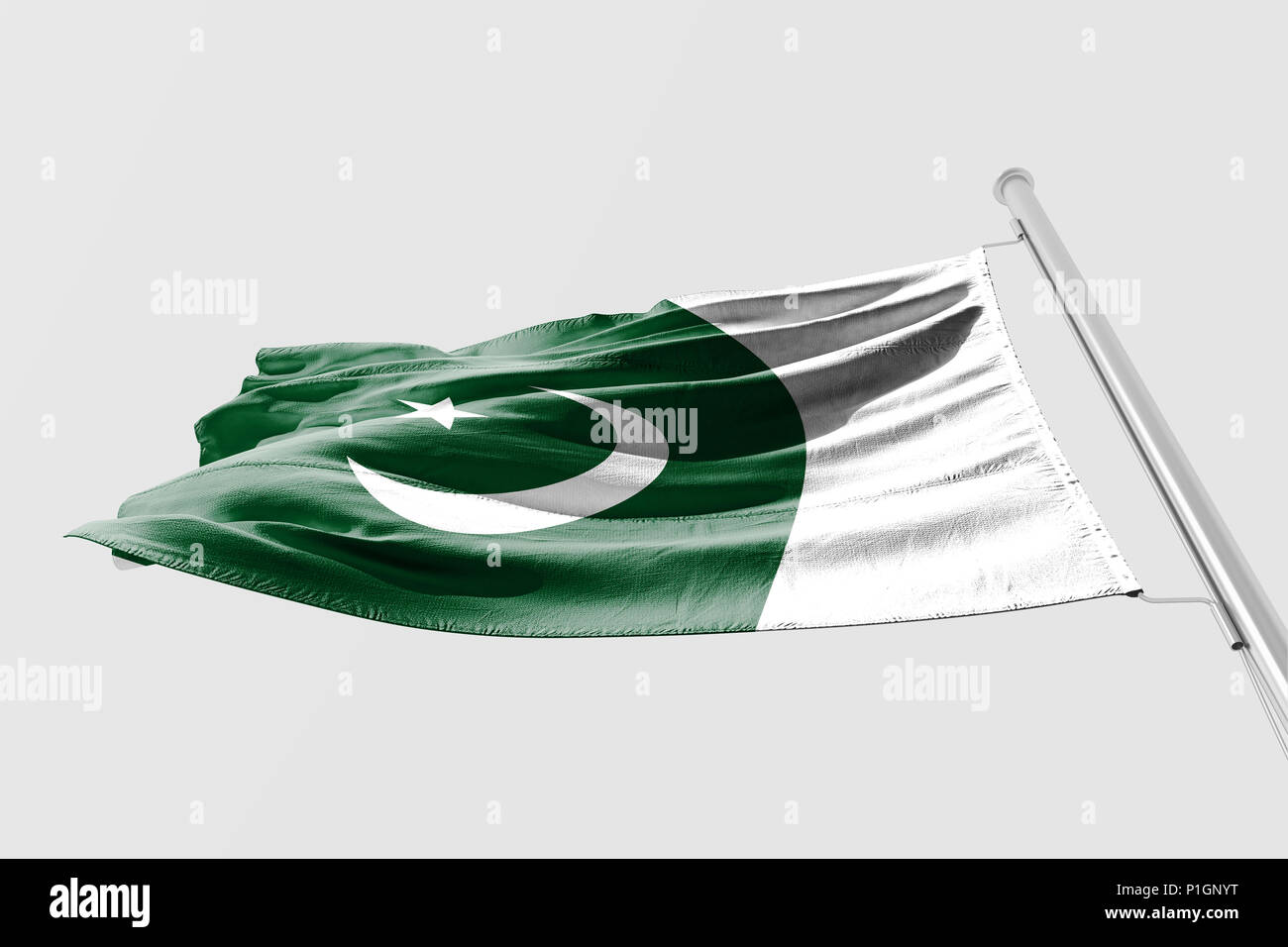 3d pakistan flag hi-res stock photography and images - Alamy