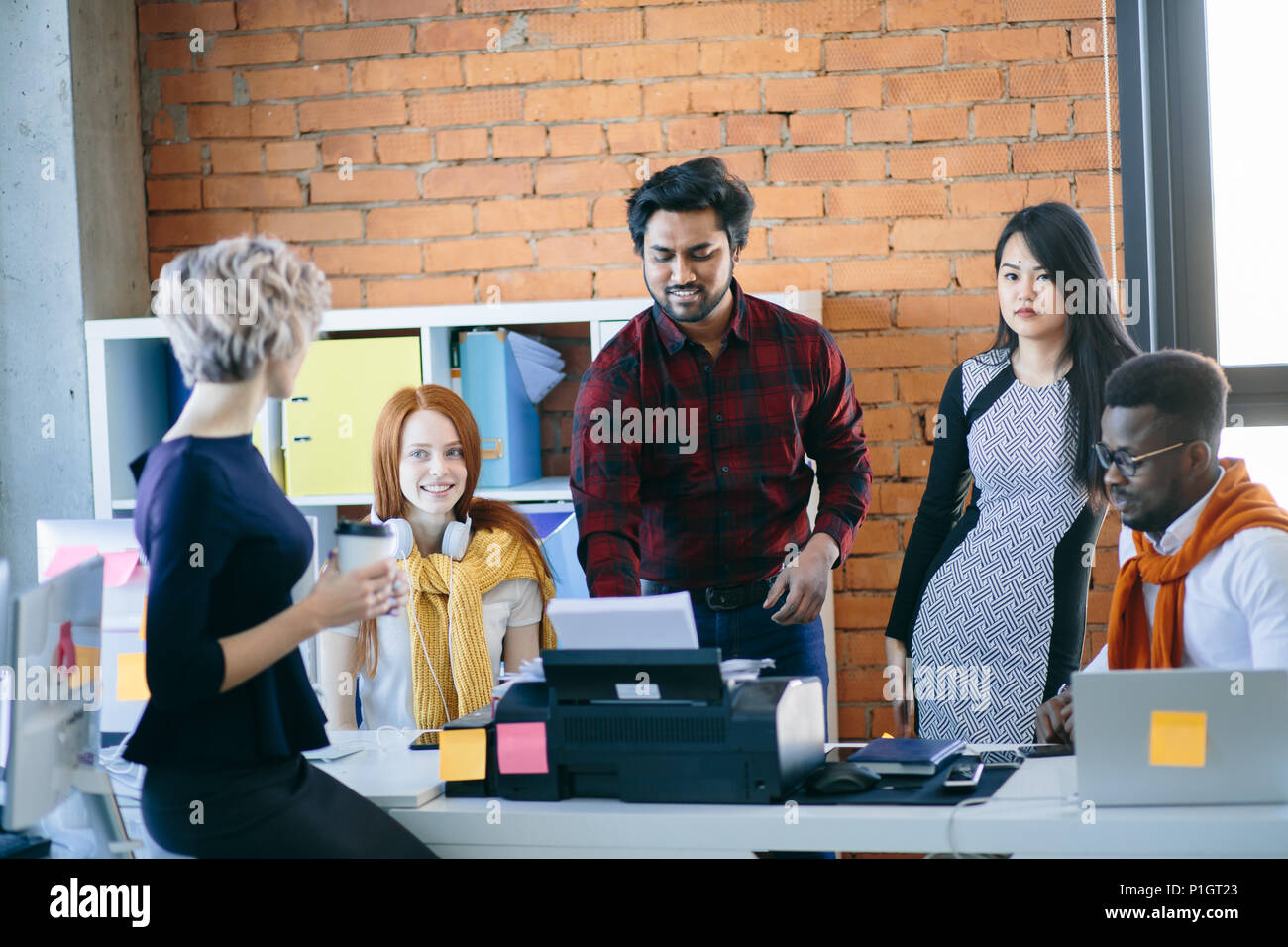 we are all different, but we are the partners of one team Stock Photo ...