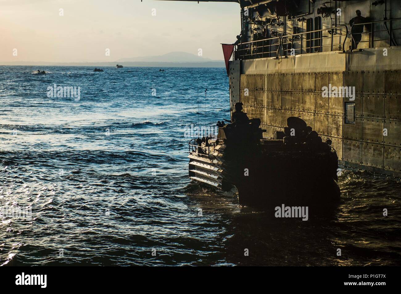In waters outside Okinawa, Japan during exercise Blue Chromite 2017 ...