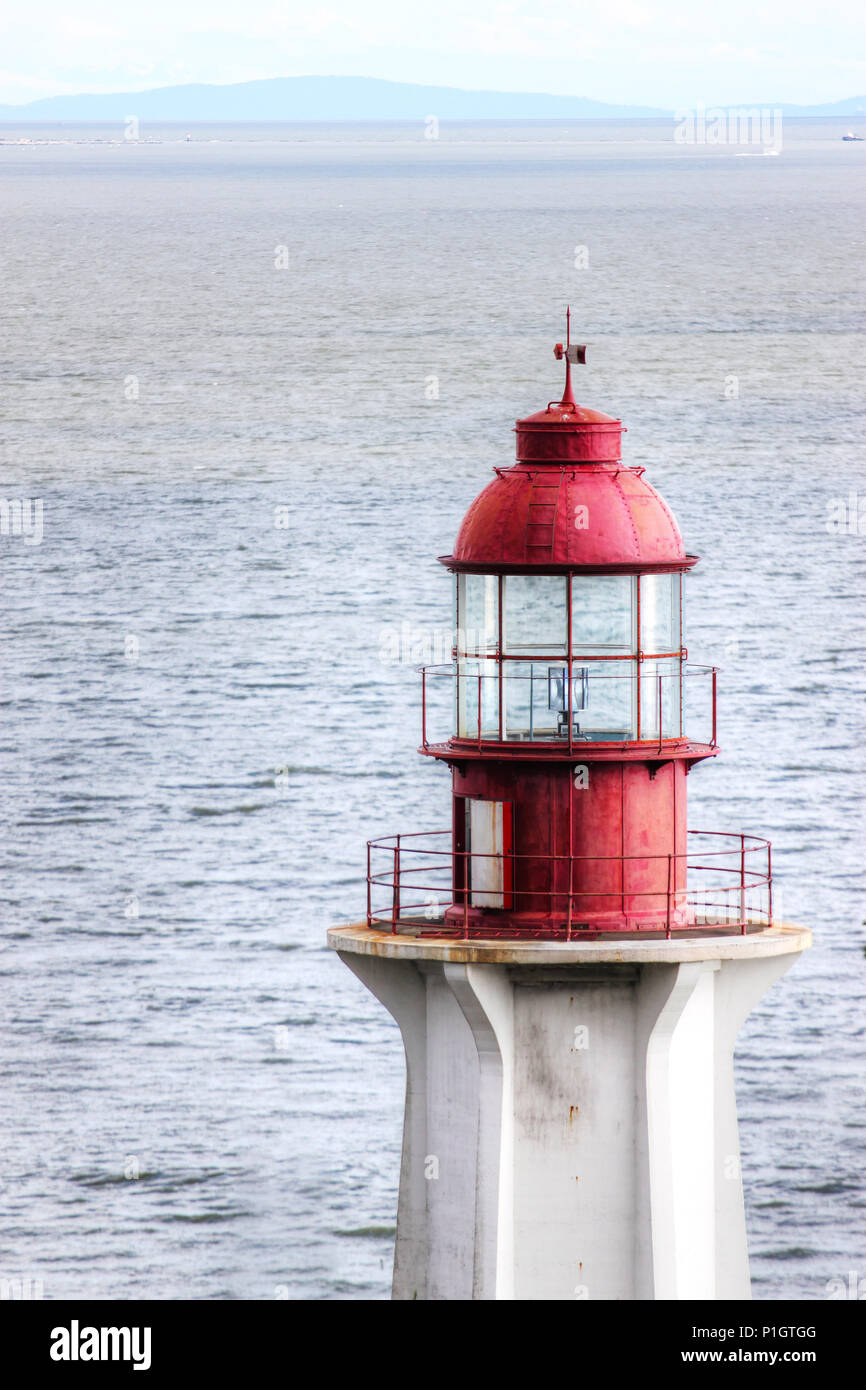 The historic Point Atkinson Lighthouse was built in 1914 overlooking ...