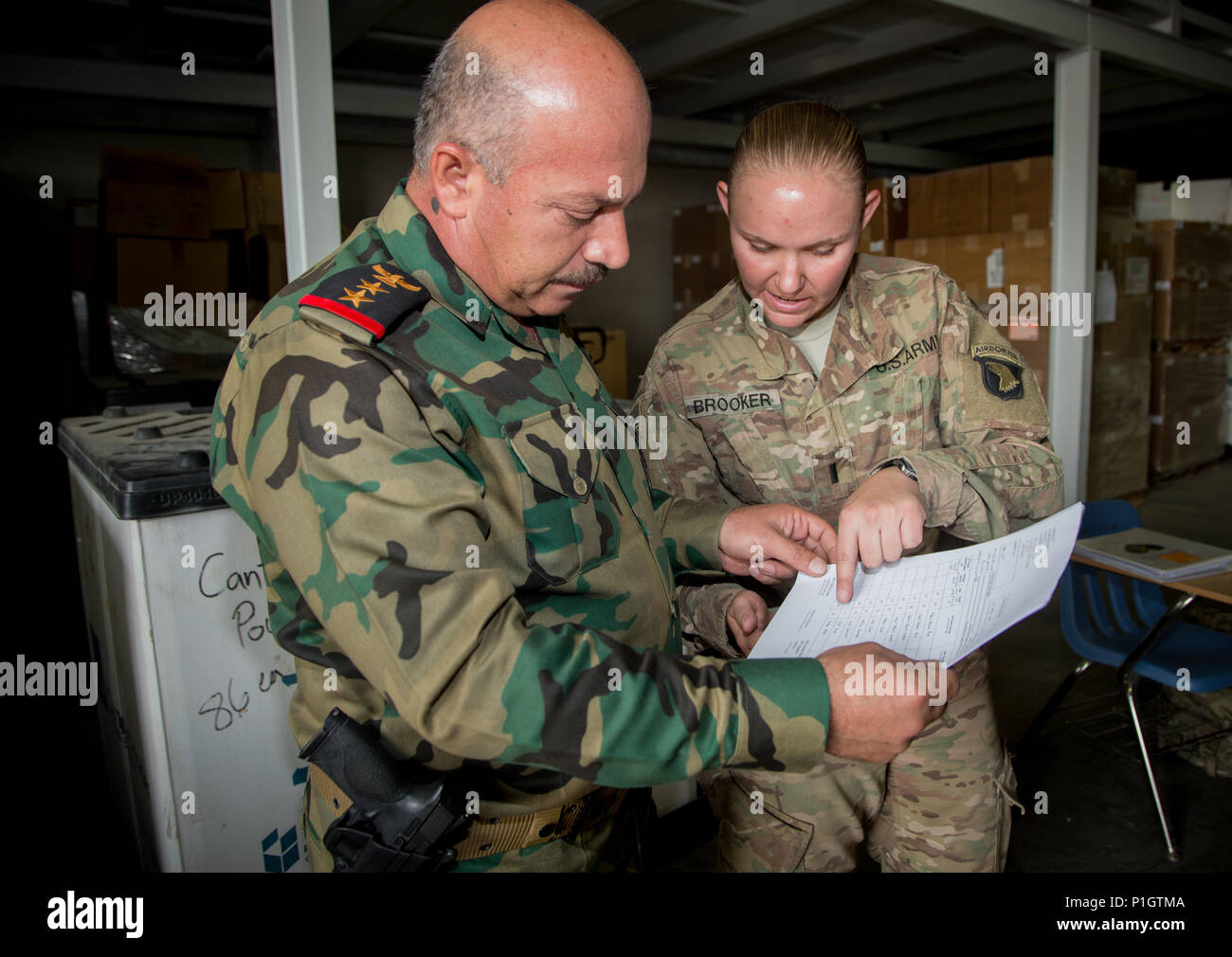 U.S. Army 1st Lt. Kelsey Brooker, 2nd Battalion, 502nd Infantry ...
