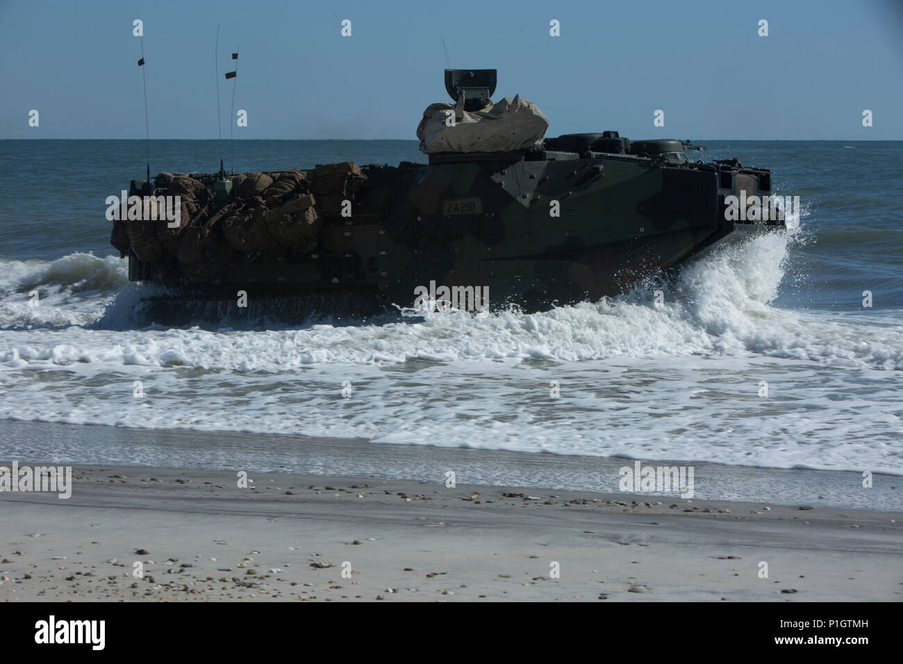 U.S. Marines with 2nd Assault Amphibian Battalion, 2nd Marine Division ...