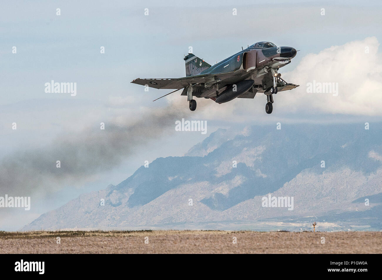 A QF-4 Aerial Target aircraft in manned configuration, piloted by Jim ...