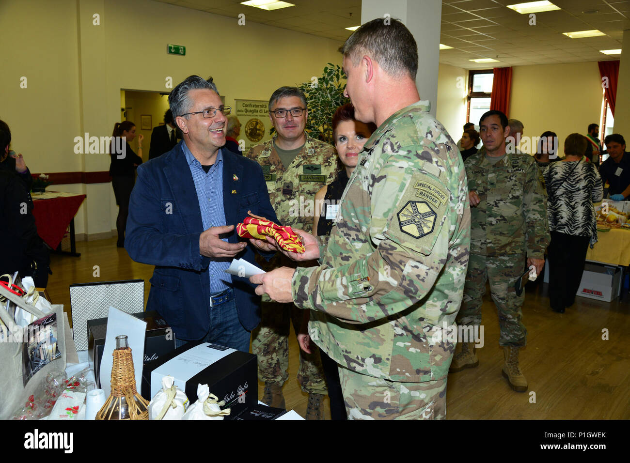 U.S. Army Col. Steve Marks, U.S. Army Garrison Italy commander ...