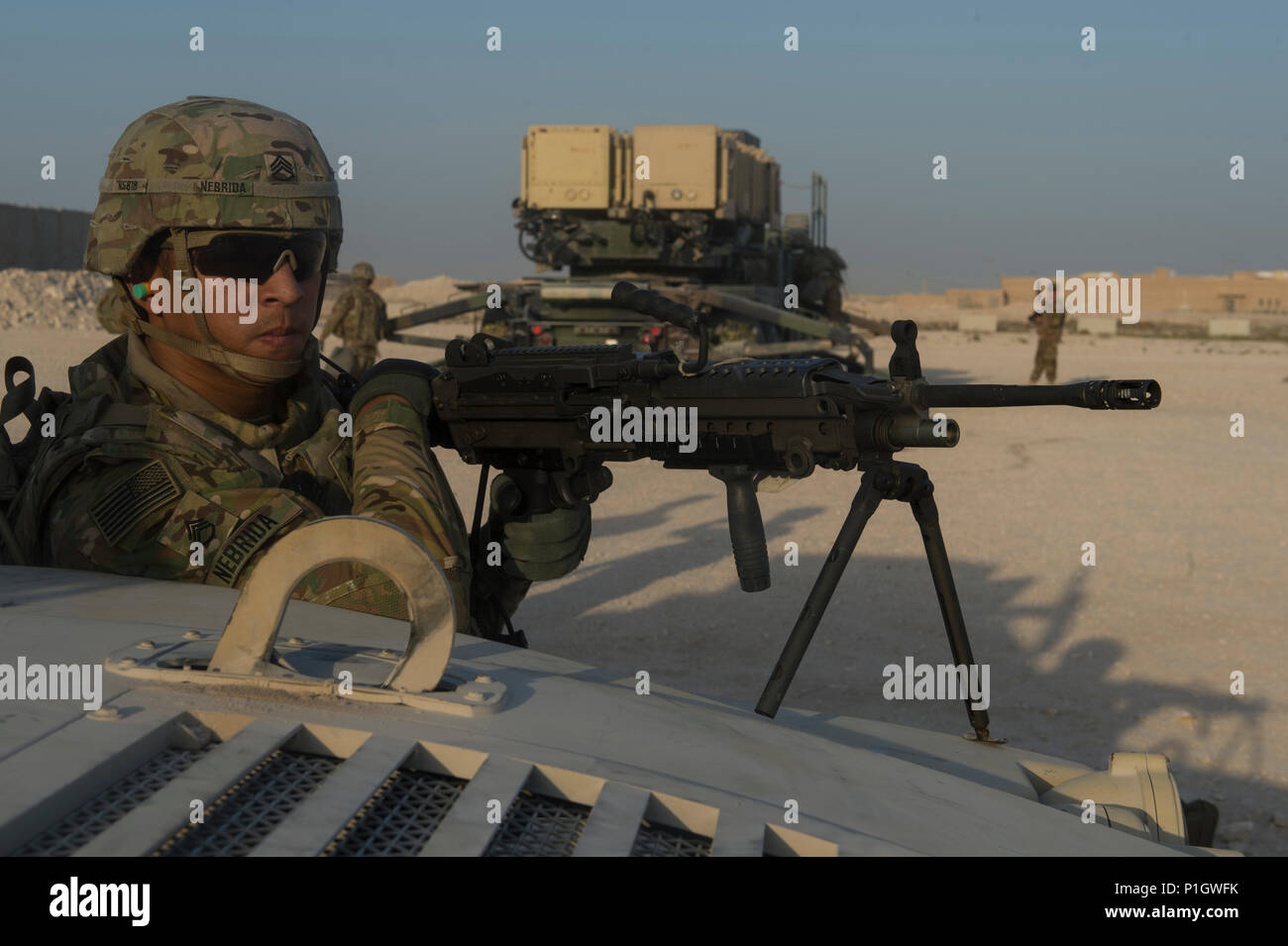 U.S. Army Staff Sgt. Raniel Nebrida, patriot missile operator and ...