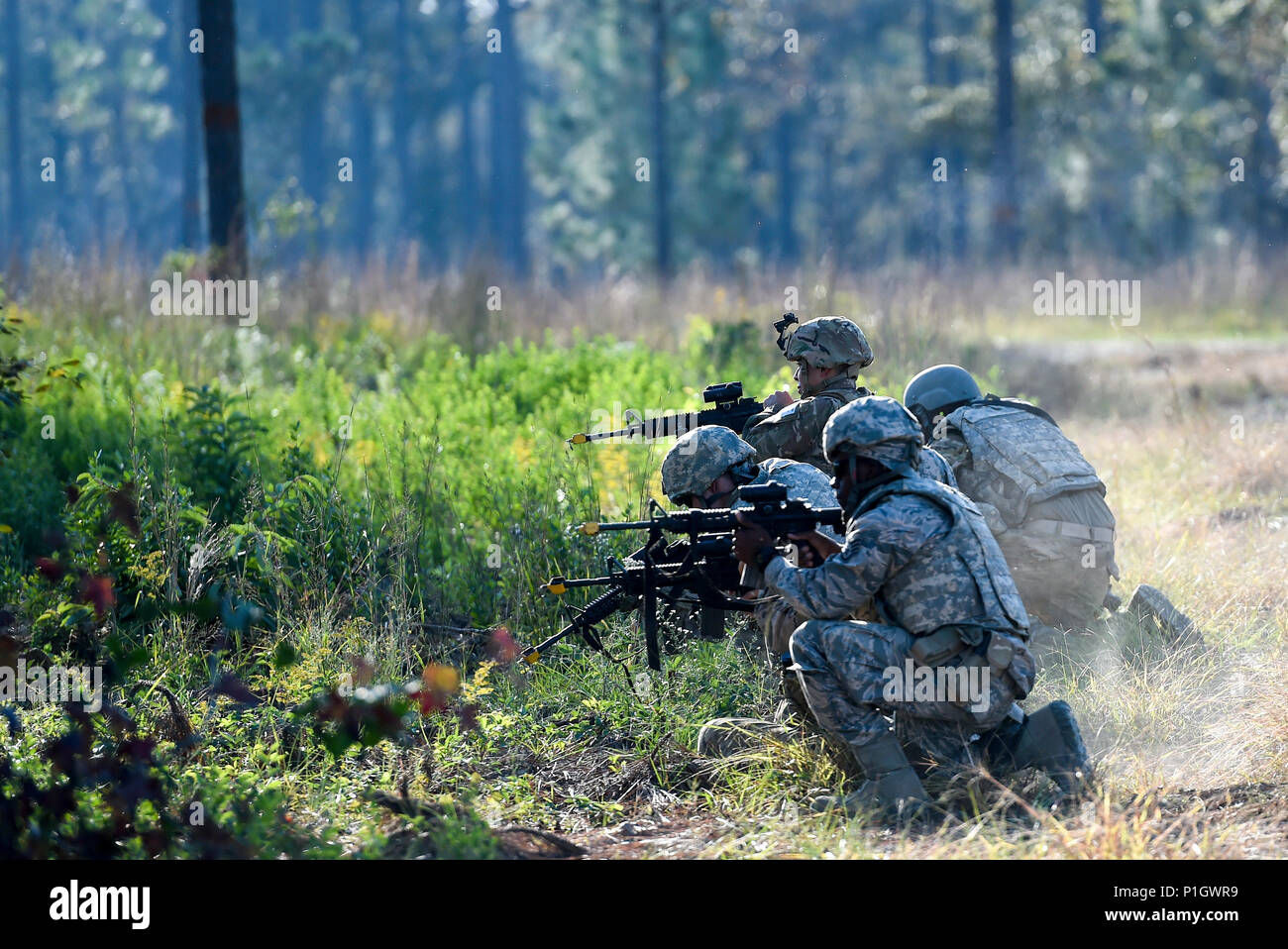 Air Commandos return fire during exercise Southern Srike at Camp Shelby ...