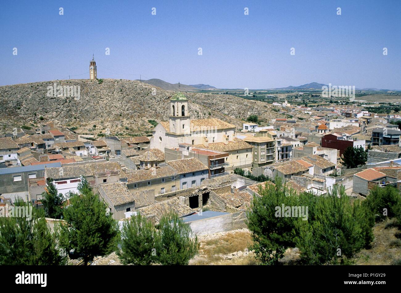 Tobarra, pueblo, vista parcial Stock Photo - Alamy