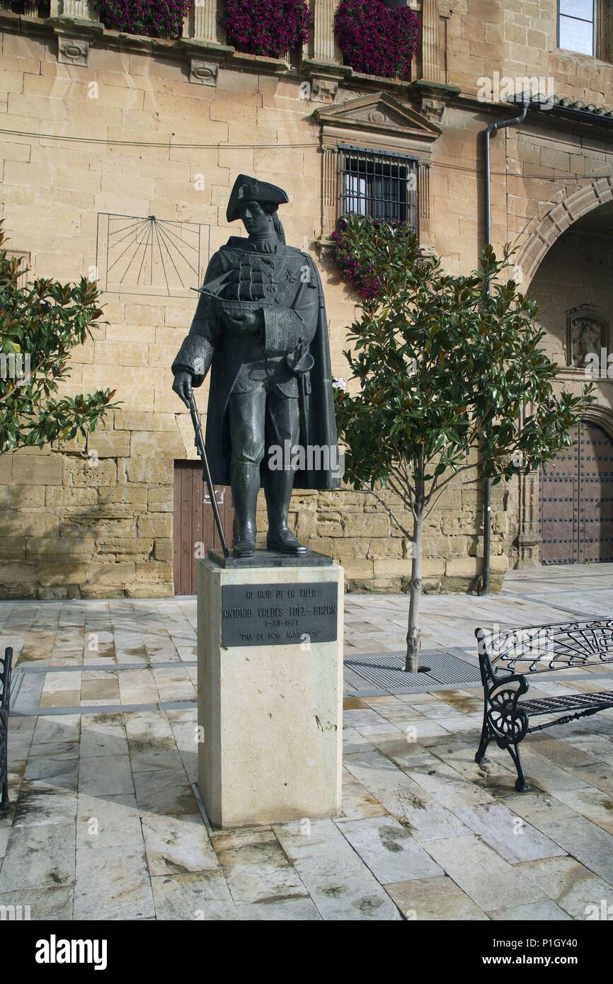 SPAIN - LA RIOJA - Rioja Media (district). Fuenmayor; monumento a "Dia ...