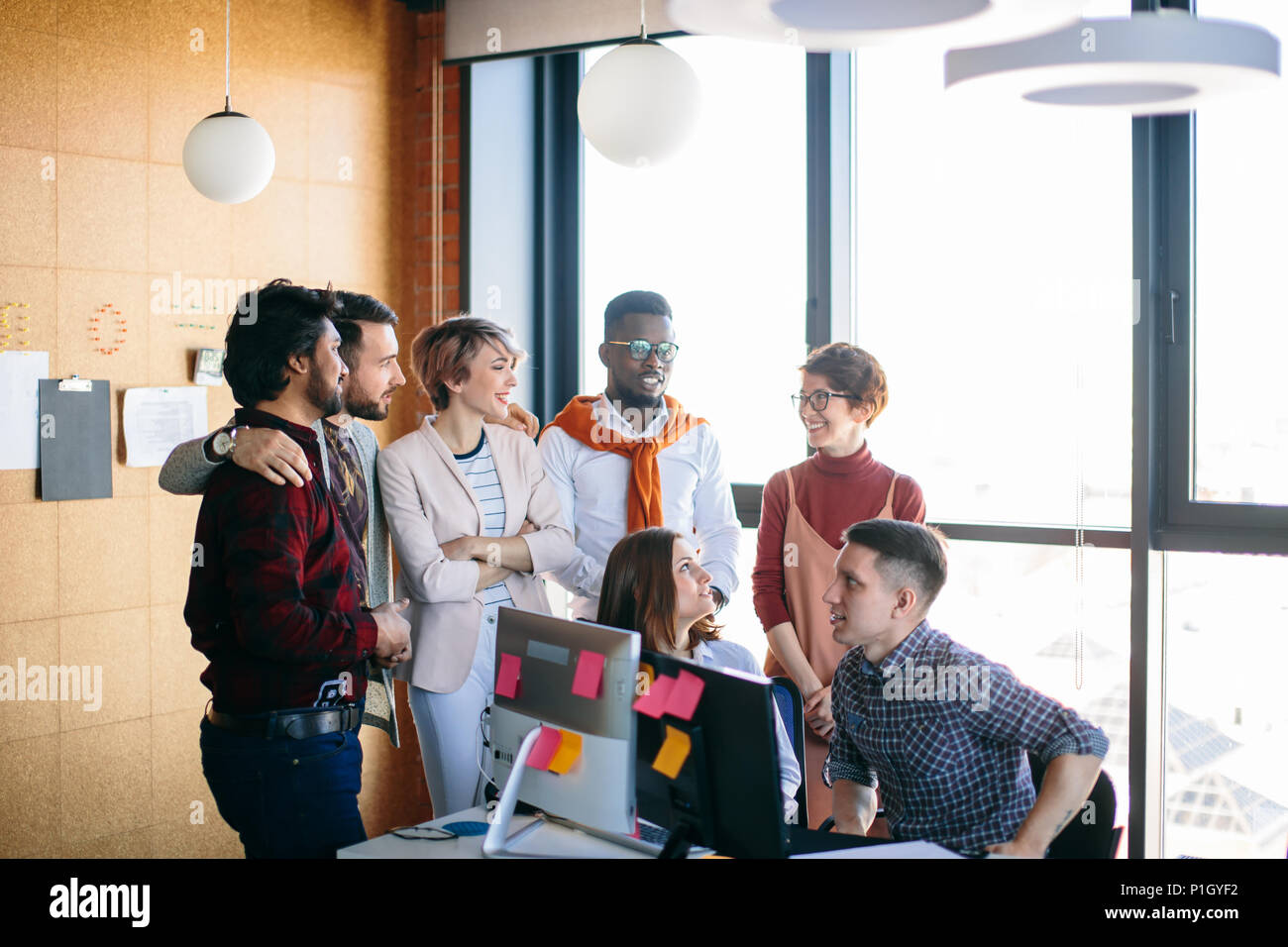 Staff members relax hi-res stock photography and images - Alamy