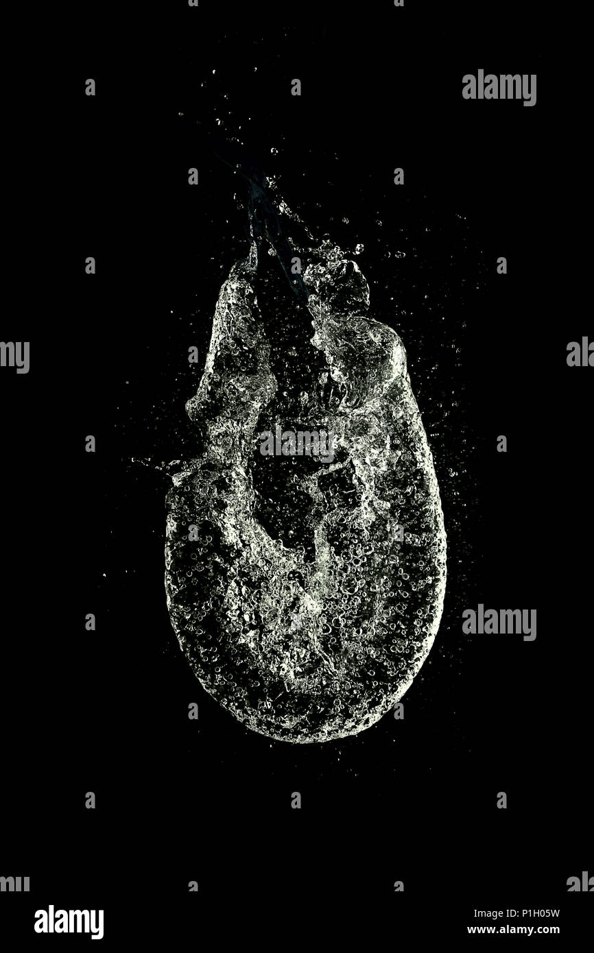 high-speed photograph of a balloon filled with exploding water Stock ...